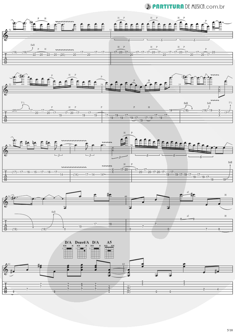 Partitura para Guitarra Elétrica No Bone Movies Ozzy Osbourne download grátis em PDF ...