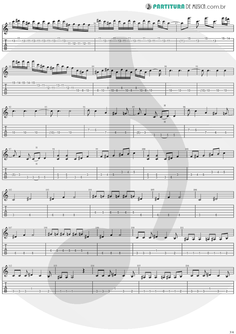 Partitura para Guitarra Elétrica Iron Man Ozzy Osbourne download grátis em PDF | partiturademusica