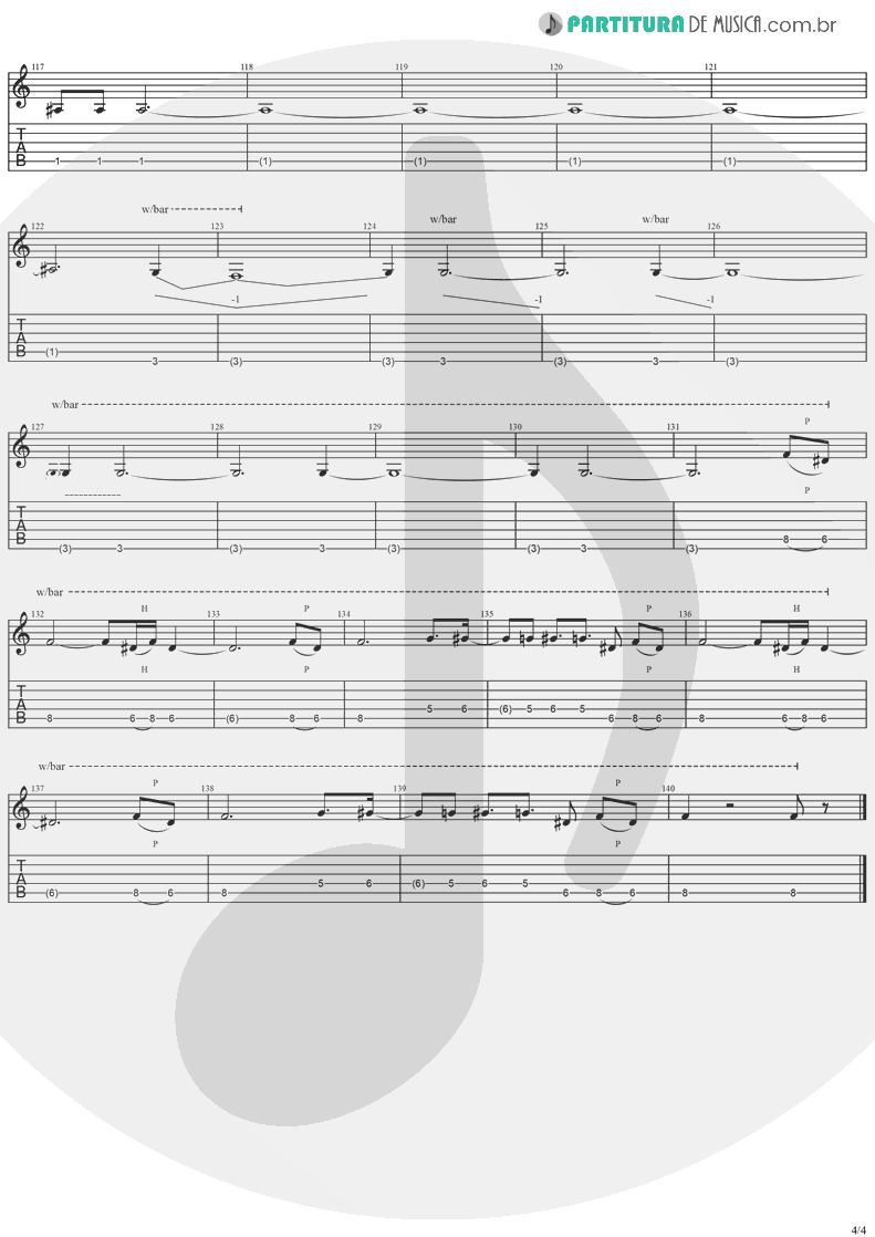 Partitura para Guitarra Elétrica Iron Man Ozzy Osbourne download grátis em PDF | partiturademusica