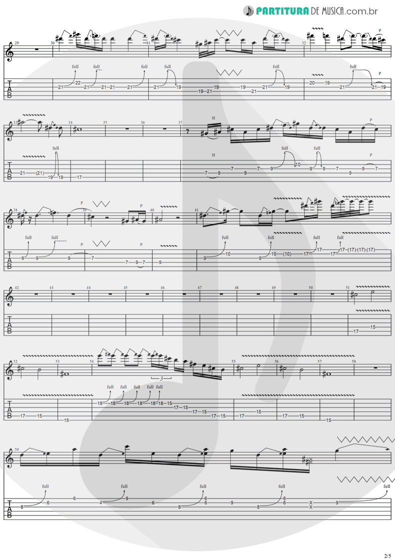 Partitura para Guitarra Elétrica Road To Nowhere Ozzy Osbourne download grátis em PDF ...