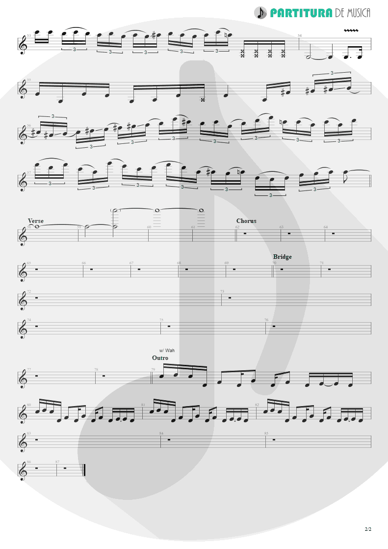 Partitura para Guitarra Elétrica Headspace Velvet Revolver download ...